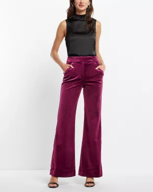 express - Editor Super High Waisted Velvet Pants