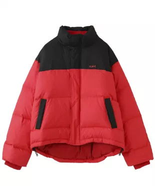 X-girl - LAYERED LOOK DOWN JACKET - RED