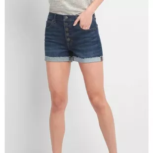 Gap - Washwell High Rise 3" Denim Shorts with Button-Fly