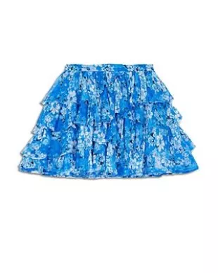 The Kooples - Flowing Floral Print Frilly Skirt