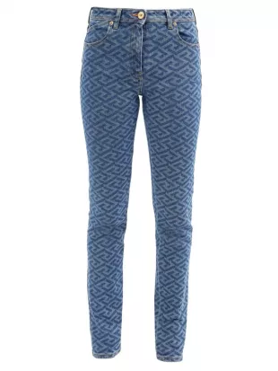 Versace - La Greca Monogram Jeans