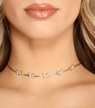 windsor - Enchantment Dainty Butterfly Choker