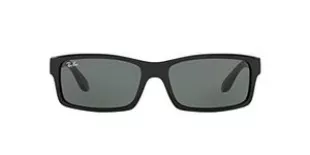 Ray-Ban - RB4151 Rectangular Sunglasses, Black/Green, 59 mm