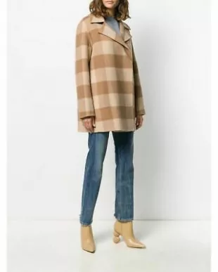 Theory - Overlay DF Check Wool Coat