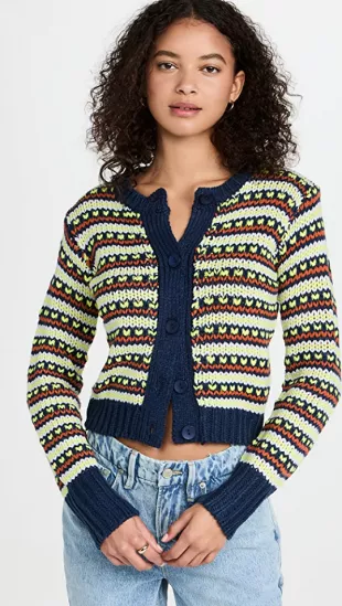 English Factory - Multi Stripe Cardigan