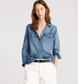 J Crew - Slim-Fit Chambray Shirt