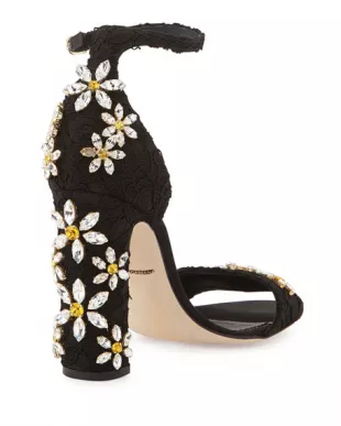 Dolce & Gabbana - Daisy Crystal Embellished Sandals
