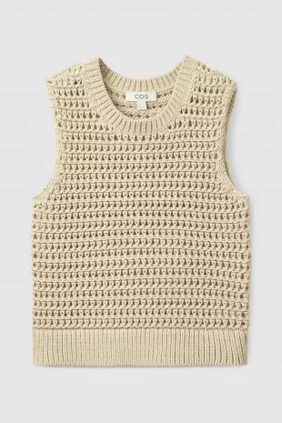 cos - Chunky Open-Knit Vest
