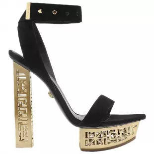 Versace - Suede Platform Sandals