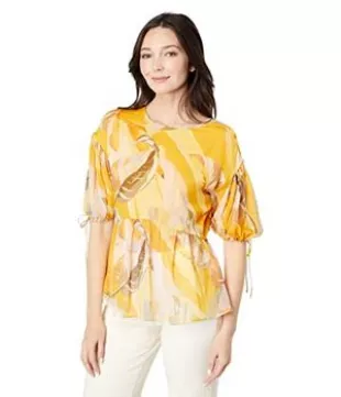 Alice + Olivia - Chase Puff Sleeve Sweater