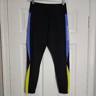 Peloton - Colorblock Speed Legging Black Blue Neon Green