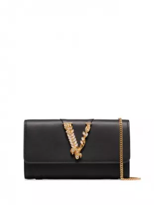 Versace - Virtus Crystal Embellished Clutch Bag