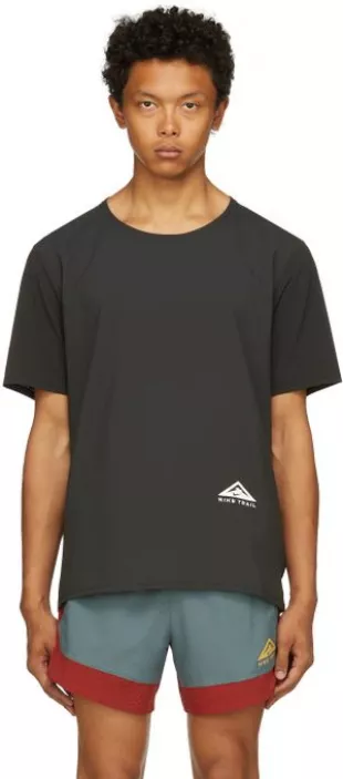 Nike - Mens Dri-FIT Trail Running Tee Black XL