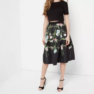 Ted Baker - Emmalin Secret Trellis Aline Skirt