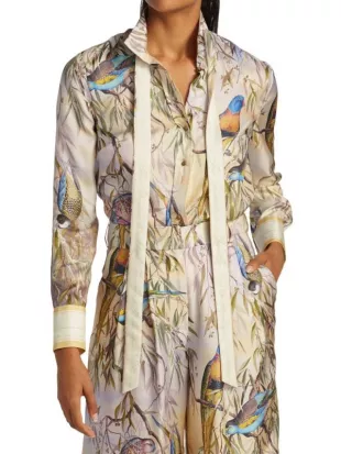Zimmermann - Wild Botanica Candescent Silk Shirt