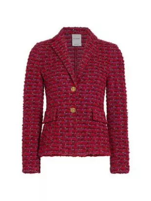 St. John - Tailored Tweed Bouclé Jacket