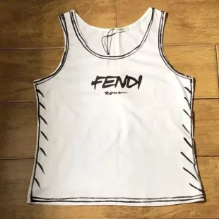 Fendi Roma - White & Black Tank