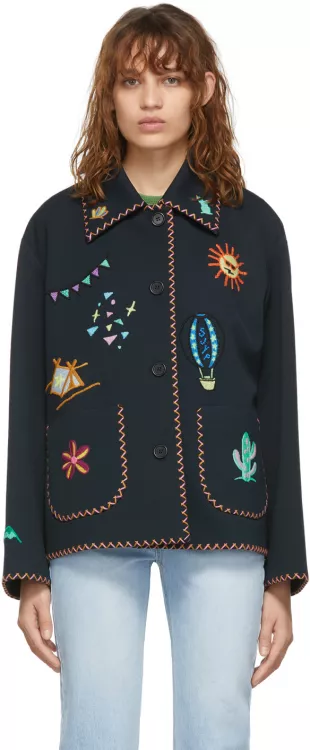Womens Midweight Jacket Embroidery Work Jacket | Custom Embroidery ...