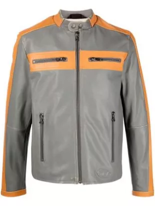 Diesel - Panelled Zip-up Jacket - Grey