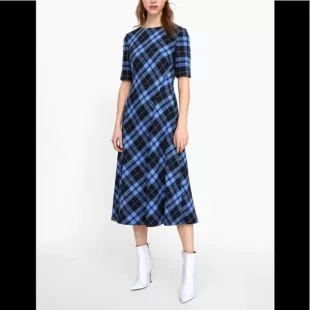 Zara - Check Print Dress