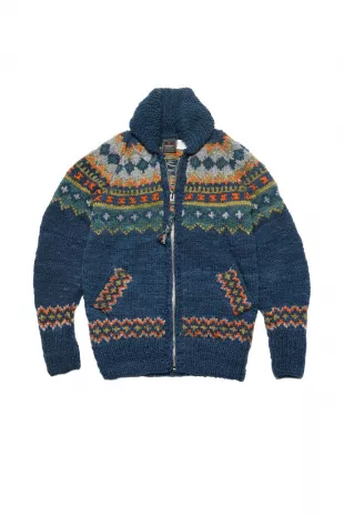 Chamula - Fair Isle Zip Cardigan