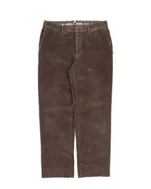 Burberry - Olive Green Corduroy Cotton Men's Trousers