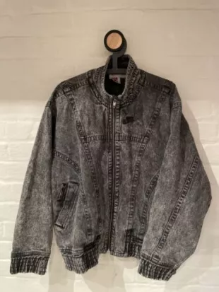 Nike - Vintage Nike Challenge Court Acid Wash Denim Jean Jacket Agassi ...