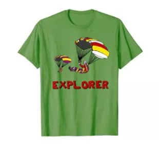 Cool 80's nerd geeks shirt apparel gifts - Funny EXPLORER PARAGLIDER ...