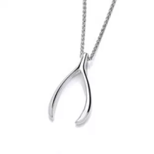 Cavendish French - Silver Wishbone Pendant without Chain
