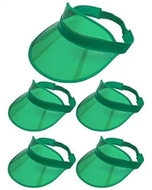 Beevarn - 5 Pack Sun Visors Womens Uv Sun Hats Cap Men Hat Reflective ...