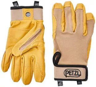 petzl - CORDEX Gloves - Lightweight, Breathable Leather Belay Gloves ...