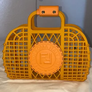 Fendi - Logo-patch Basket Bag