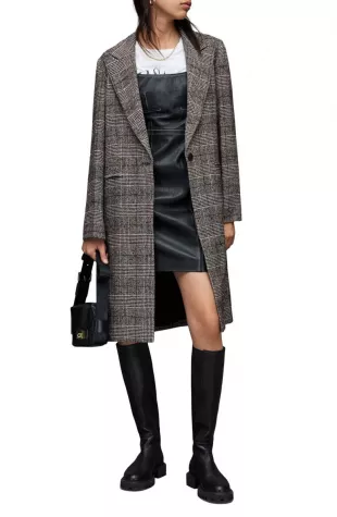 Allsaints - Dustie Check Duster Coat