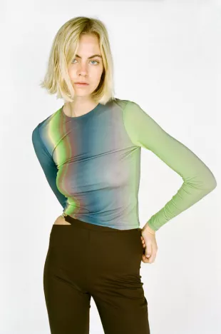 PALOMA WOOL - PALOMA WOOL Iceland Top - blue on Garmentory