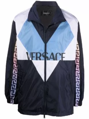 Versace - Colour-Block Logo Track Jacket