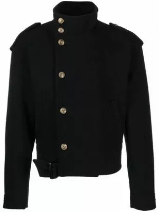 Saint Laurent - Button Up Wool Military Jacket