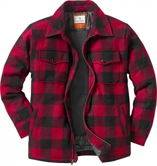 Legendary Whitetails - red plaid jacket - Sherpa