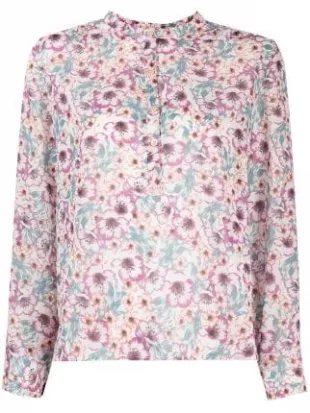 Marant Etoile - Maria Long-Sleeve Floral Blouse