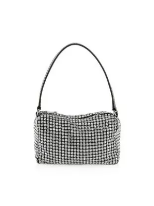 Alexander Wang - Medium Heiress Rhinestone Mesh Pouch