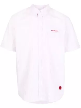 icecream - Logo-Patch Striped Shirt