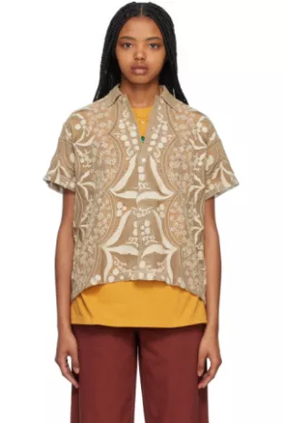 Bode - Brown Filigree Shirt