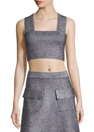 A.l.c.. - Ali Metallic Crop Top