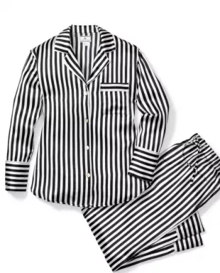 Petite Plume - Mulberry Silk Women's Bengal Stripe Pajama