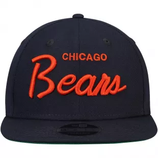 New Era - Chicago Bears Script Original Fit 9FIFTY Snapback Hat - Navy