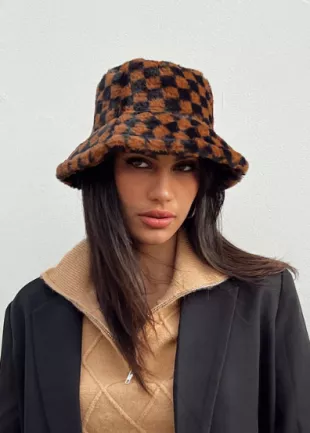 princess polly - Elias Hat Dark Brown /Balck