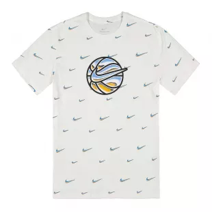 Nike - Swoosh Ball Men's Basketball T-Shirt "White"