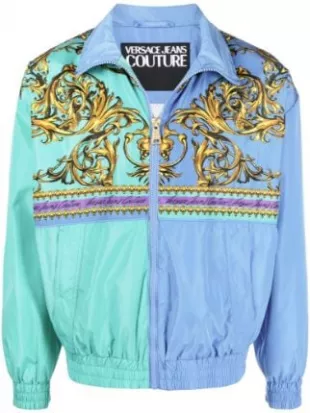 VERSACE JEANS COUTURE - Baroque-Print Panelled Jacket