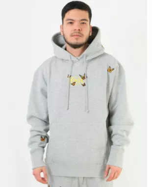 Felt Butterfly - Embroidered Pullover Hoodie