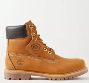 Timberland - Premium Leather-Trimmed Nubuck Ankle Boots