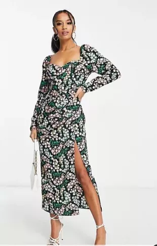 Asos - Bust Cup Midi Tea Dress